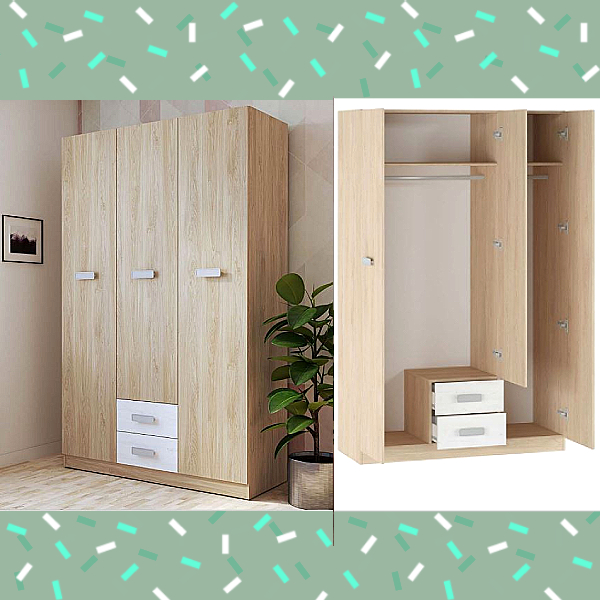 Armario 3P 2C DIS-DON 130 cms – Tengo Mueble Salamanca