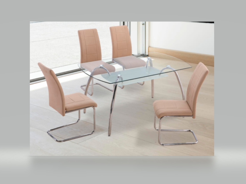 Conjunto mesa de comedor + 4 sillas DIS-SAN – Tengo Mueble Salamanca