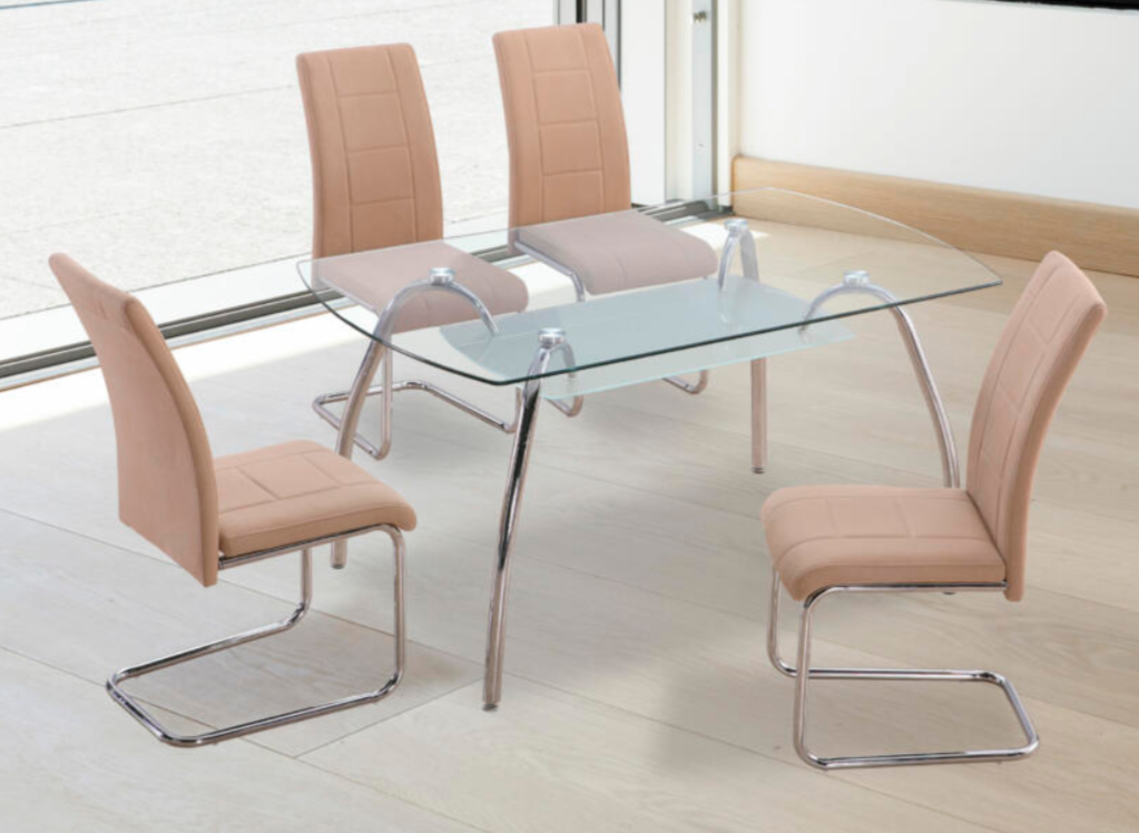 Conjunto mesa de comedor + 4 sillas DIS-SAN – Tengo Mueble Salamanca
